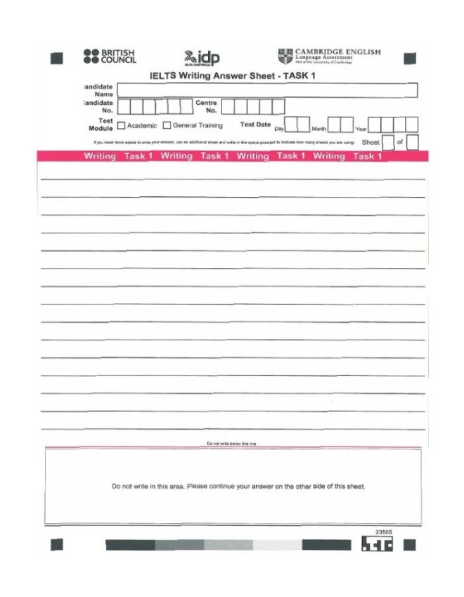 IELTS Answer Sheet: Hướng Dẫn Cách điền Và Link Tải PDF 2025