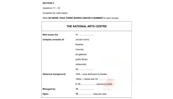 Cách Làm Dạng Bài Note Completion IELTS Listening Hiệu Quả